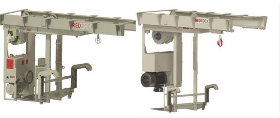 Red Rock marine cranes and davits - Wenex Equipements