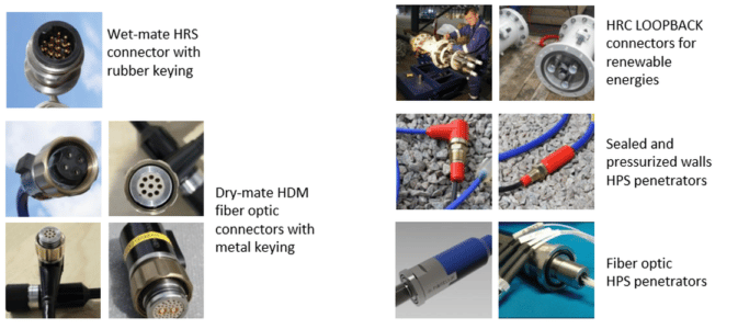 Underwater cables and connectors Hydro Group - Wenex Equipements